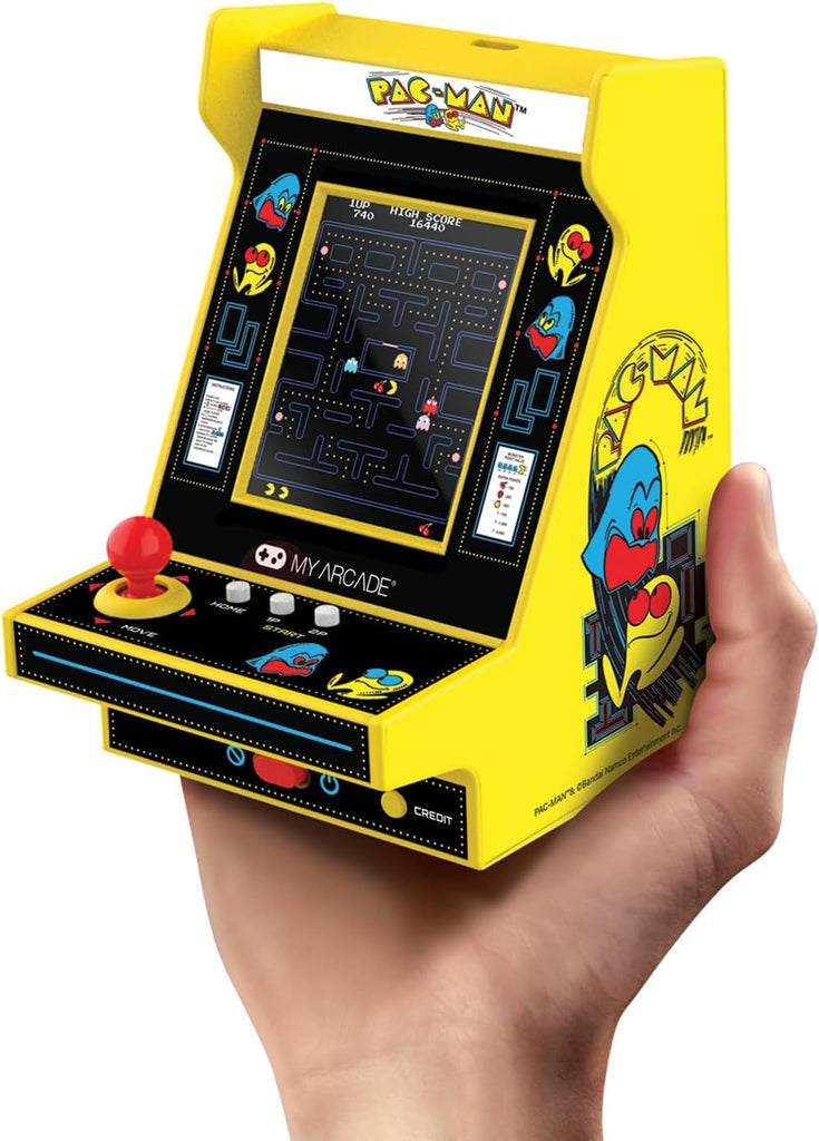 My Arcade Pac-Man Nano Player Pro Portable Mini Arcade Machine, 4.8" V ...