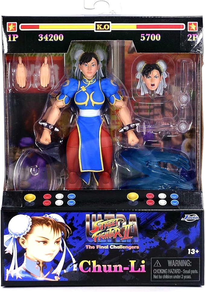 Street Fighter II Chun Li 6" Action Figure Toys for Kids and Adults Of ...