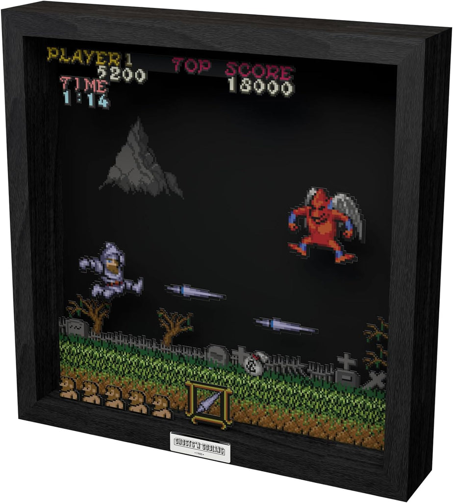 Pixel Frames Ghost N' Goblins: The Red Arremer 3D 9x9 inches Shadow Bo ...