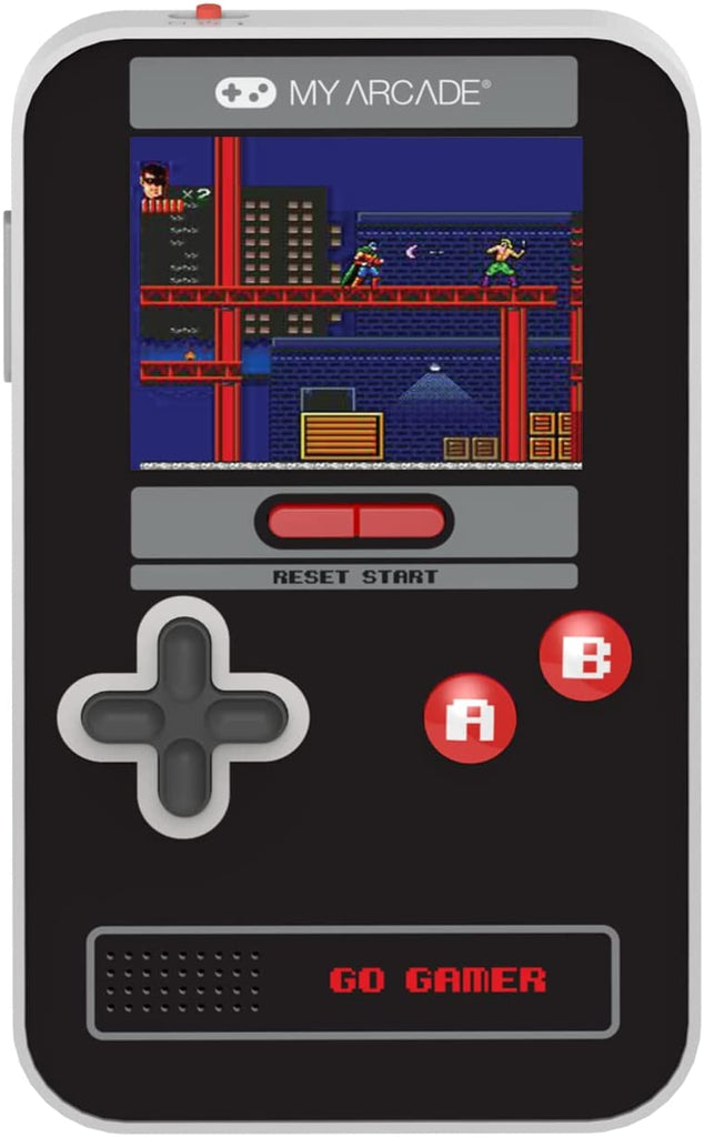 My Arcade Go Gamer Portable 300 Retro Style 16-Bit Games (Gray/Purple ...