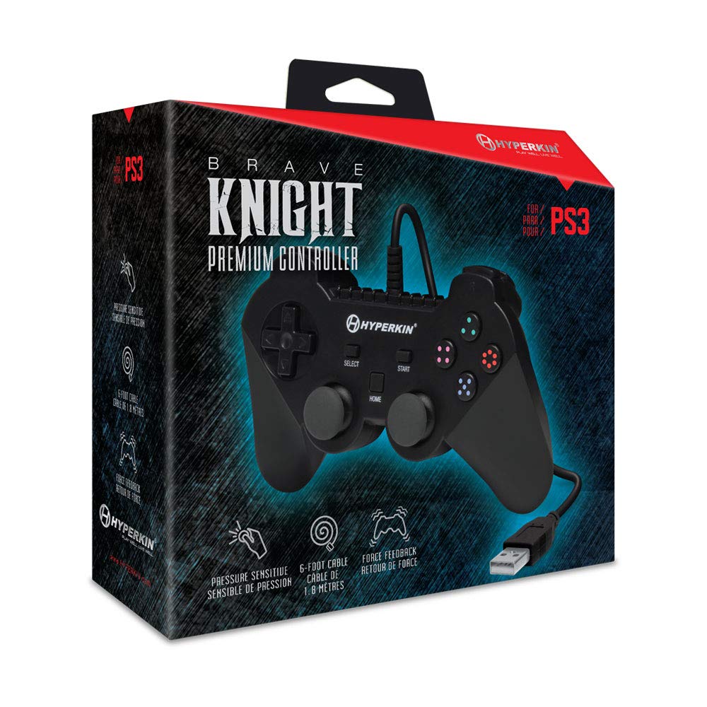 Hyperkin "Brave Knight" Premium Controller for PS3/ PC/ Mac (Black ...
