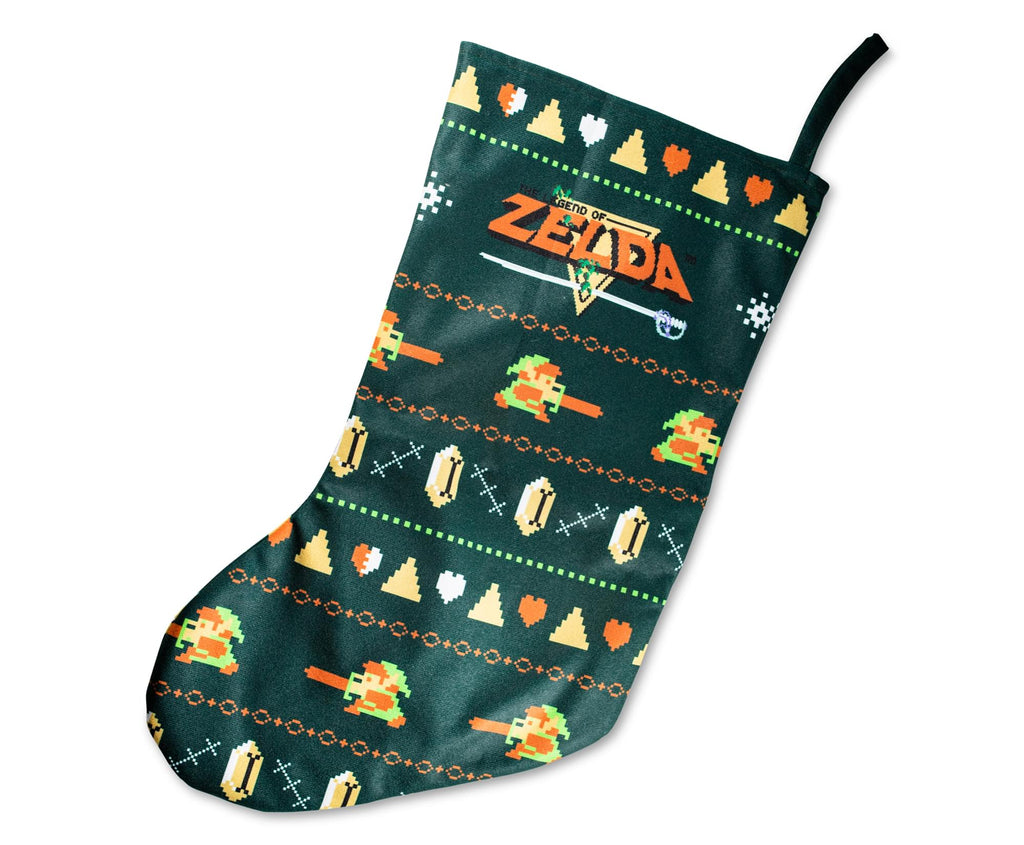 The Legend of Zelda Retro Embroidered Holiday Stocking 18" Officially ...