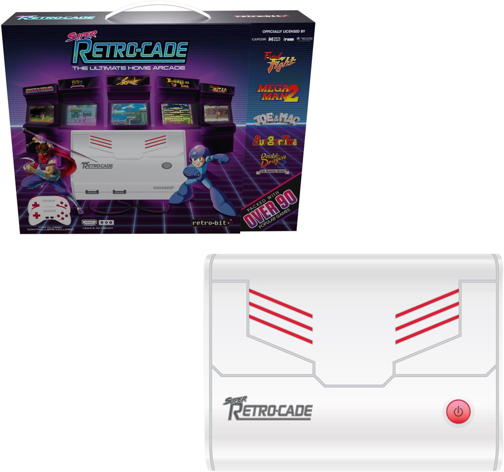 Retro-Bit Super Retro-Cade Plug and Play Game Console Builtin over 90 ...