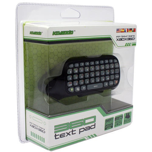 KMD Xbox 360 Text Pad Keyboard - Black – Gametronex.com