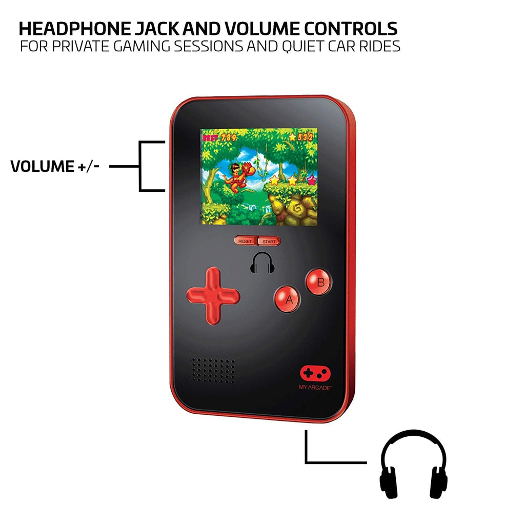 My Arcade Go Gamer Portable Handheld Gaming System 300 Retro Style 16 ...