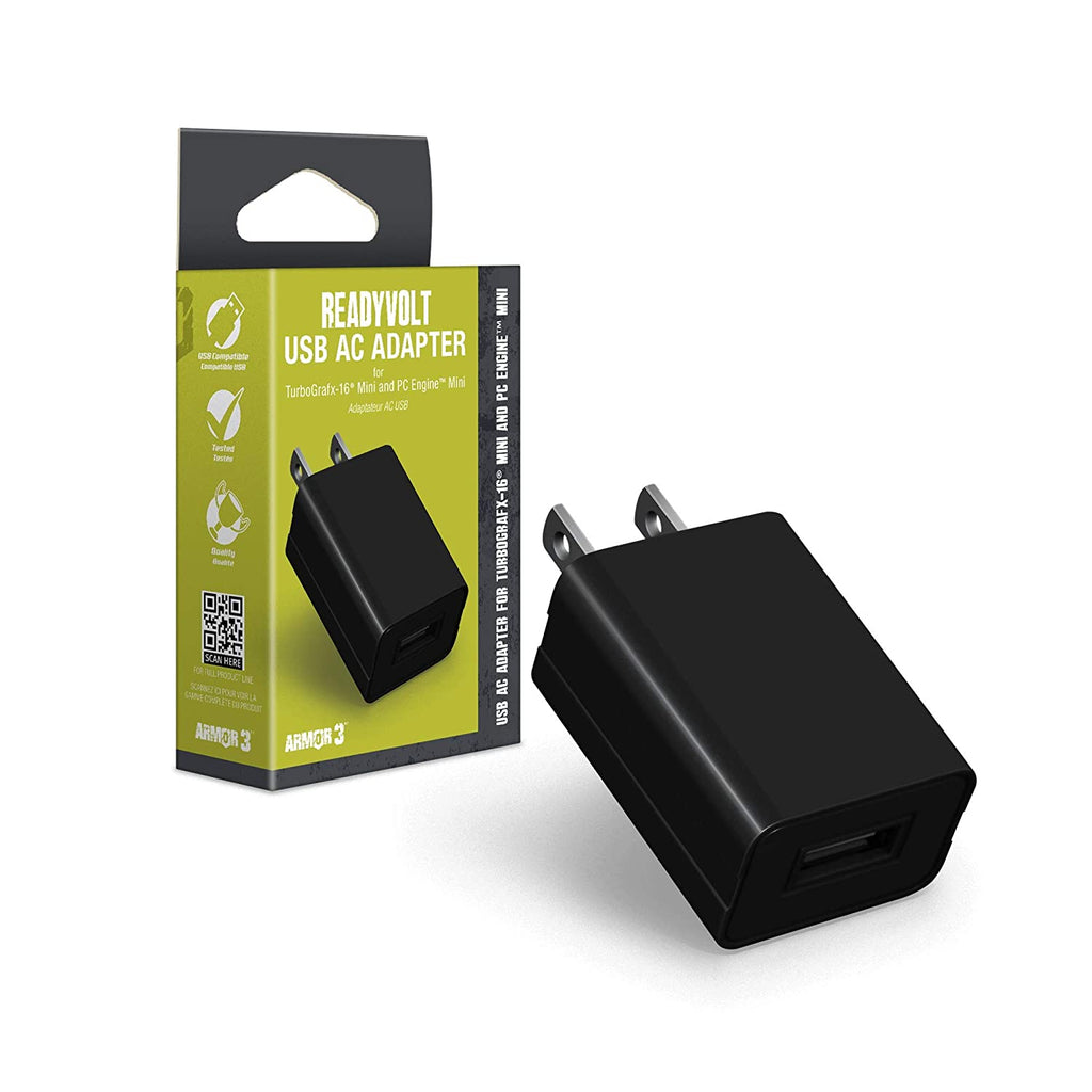 Armor3 "ReadyVolt" USB AC Power Adapter for Turbografx-16 Mini and PC ...