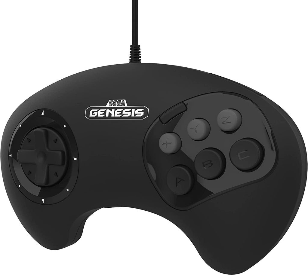 Retro-Bit Official Sega Genesis BIG6 Style USB Arcade Controller Pad f ...