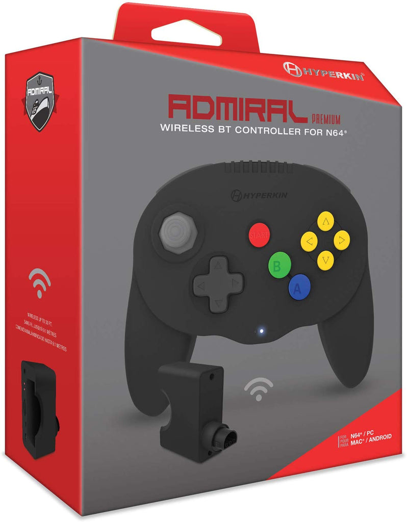 Hyperkin "Admiral" Premium BT Wireless Controller for Nintendo 64 (N64 ...