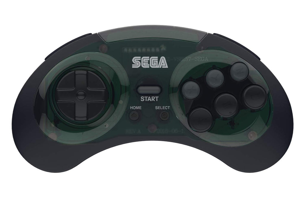 Retro-Bit Sega Genesis 2.4 GHz Wireless Controller 8-Button Arcade Pad ...